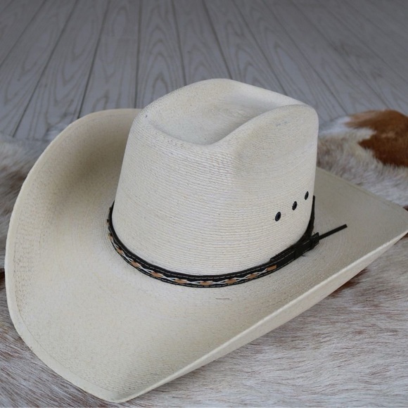 Stetson | Accessories | Stetson Square Palm Leaf Cowboy Hat | Poshmark